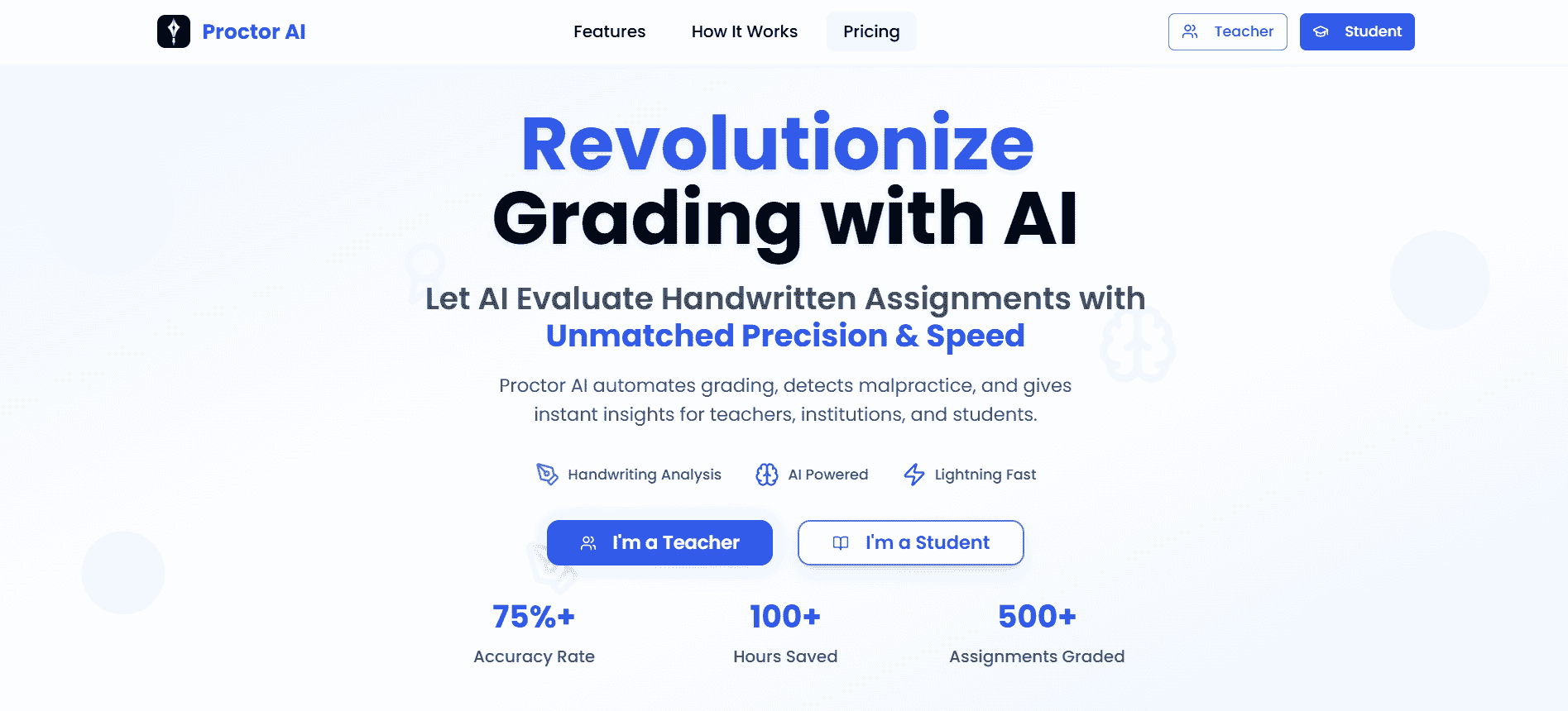 Proctor AI - AI-Powered Bulk Evaluation for Handwritten Answer Sheets